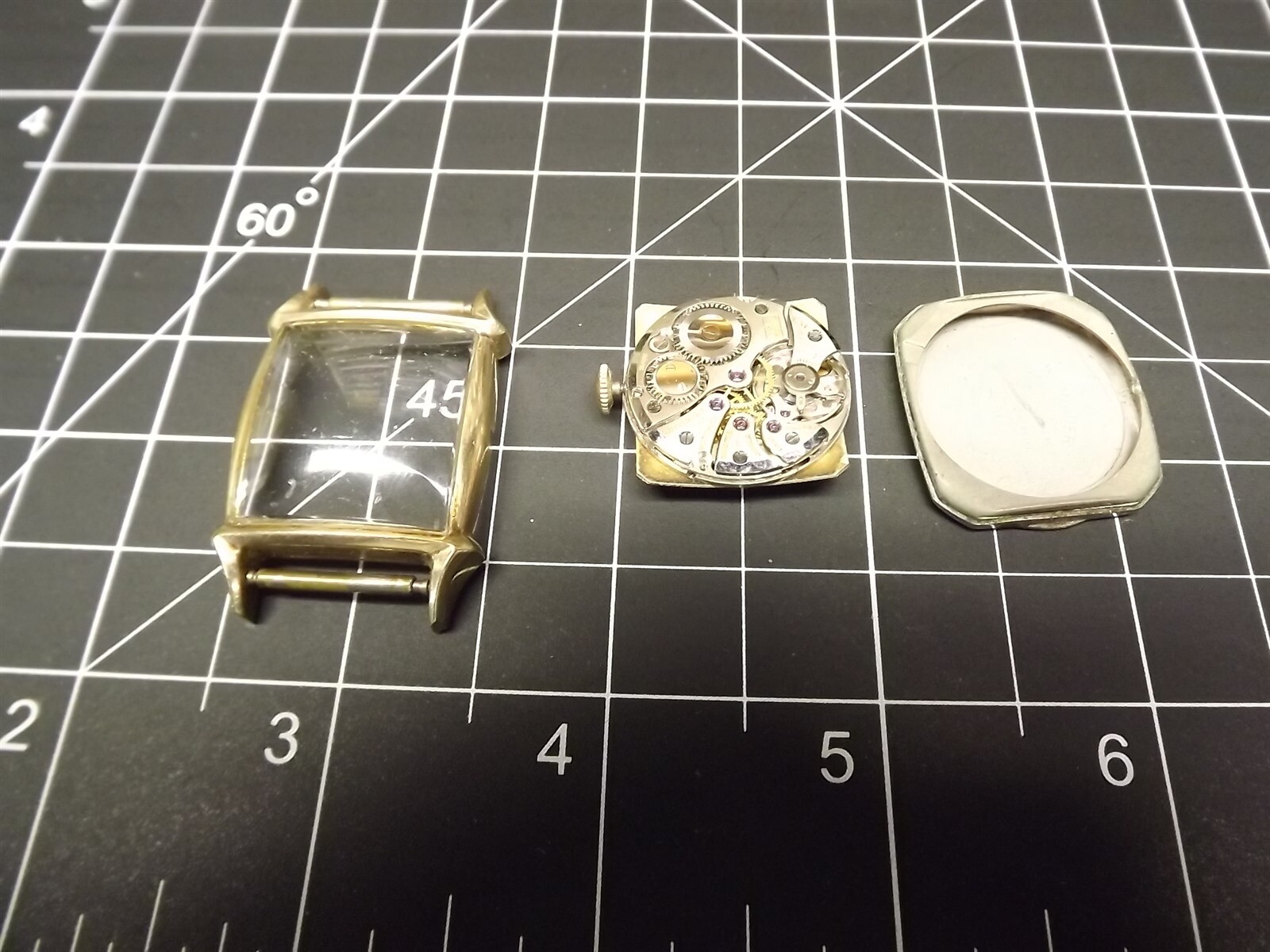 ANTIQUE WITTNAUER SQUARE WRIST WATCH no band, gold filled bezel | eBay