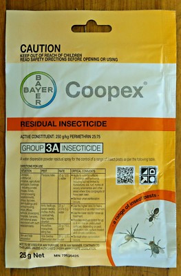 Coopex Residual Insect Spray by Bayer 25g Permethrin (250g/kg) | eBay