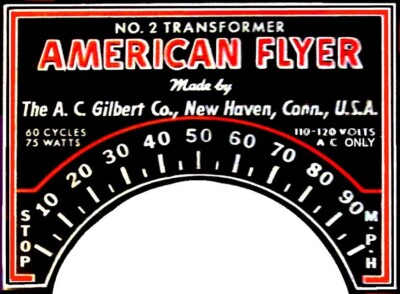 AMERICAN FLYER #2 TRANSFORMER SELF ADHESIVE STICKER S Gauge Trains ...