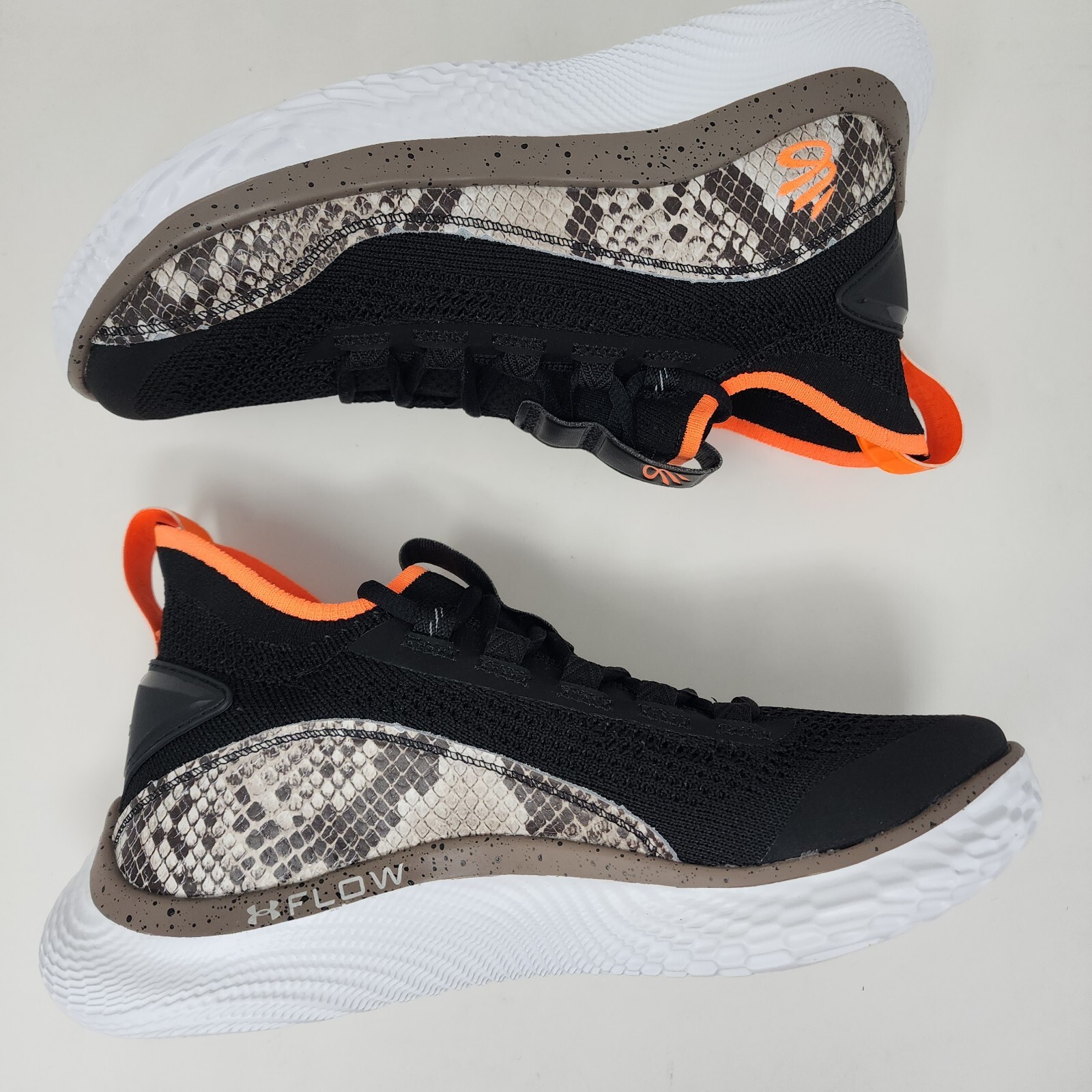 Under Armour Basketball Shoes Mens 7Y Curry 8 Flow Cold Blooded Snake ...