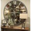 XL 60 inch Mirrored Round Wall Clock Oversize Modern Mirror Glass ...