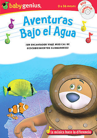 Baby Genius - Underwater Adventures (DVD, 2006, 2-Disc Set, Spanish ...