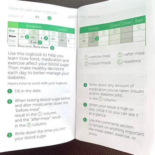 LifeScan OneTouch Logbook - Lot of 2 - FREE SHIP - Diabetic Log Book ...