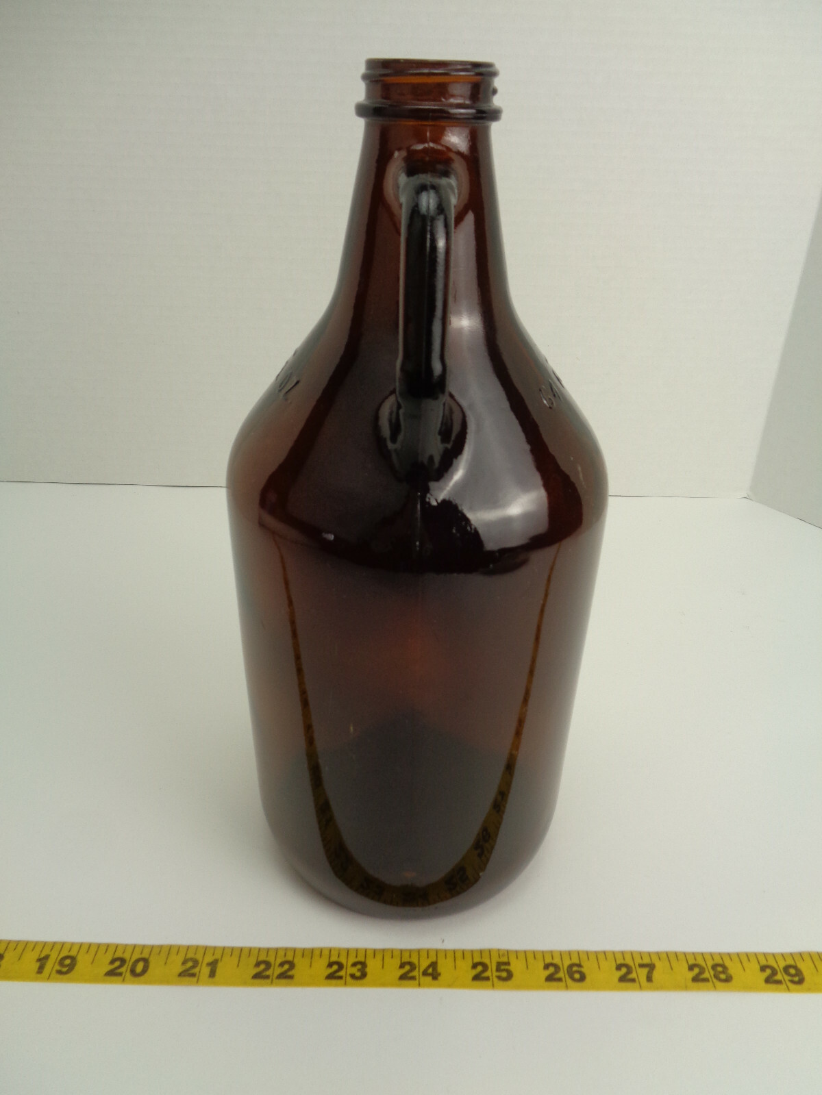 Amber Brown Glass Jug Growler Empty 64oz 1/2 Gallon 1-1/2" Mouth | eBay