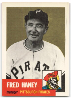 1991 Topps Archives 1953 #316 Fred Haney Bio black text Pittsburgh ...