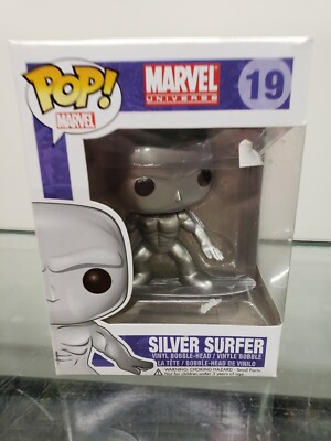 Marvel Universe Funko POP! Marvel Silver Surfer Vinyl Bobble Head #19 ...