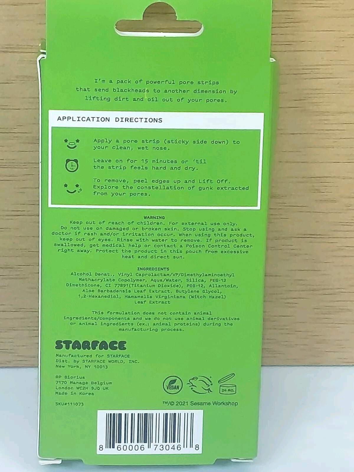 Starface Sesame Street Oscar The Grouch Pore Strips 8 Per Box Expires 4/24 New | eBay