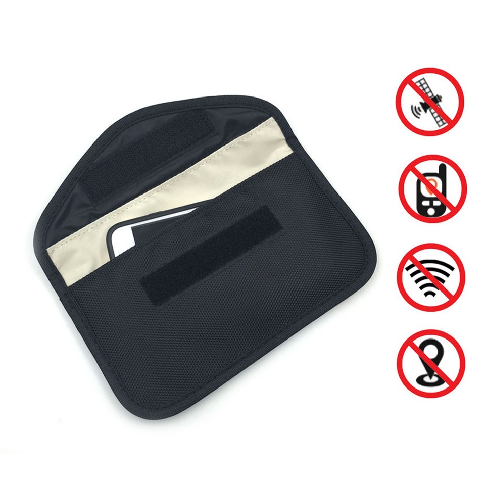 RF Signal Blocker 99% Anti-Radiation Shield Big Case Bag Pouch Cell ...
