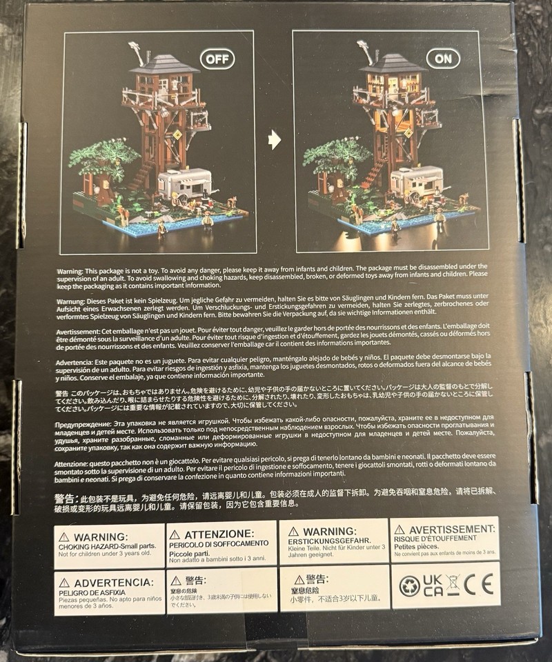 *NEW* FUNWHOLE F9022 Lookout Campground Building Blocks with LIGHTS ...