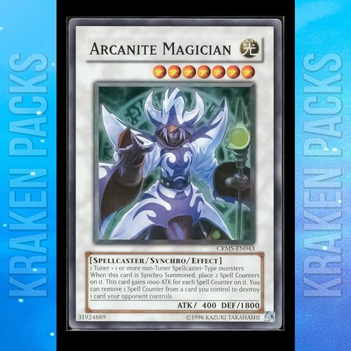 YUGIOH Arcanite Magician CRMS-EN043 Super Rare 💎 Near Mint 💎 | eBay
