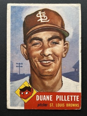 1953 Topps Duane Pillette #269 High # Short Print - Scarce | eBay