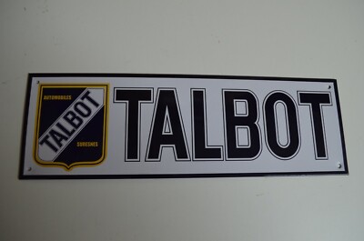 PLAQUE PUBLICITAIRE RÉÉDITION TALBOT | eBay