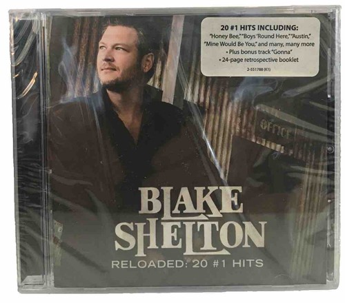 Reloaded: 20 #1 Hits by Blake Shelton (CD, 2015) Hype Sticker! Brand ...
