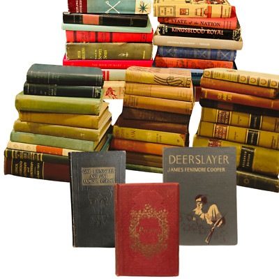 Book Lot of 3 Hardcover Vintage Rare Old Antique RANDOM Mixed Colors ...