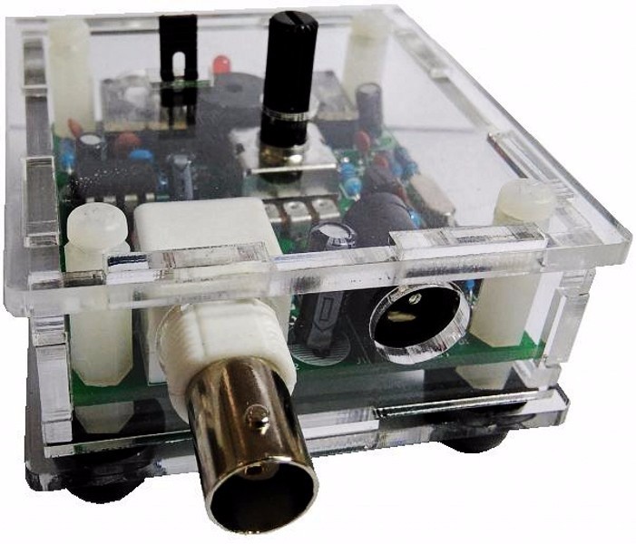 QRP Pixie Kit S-Pixie Kit with 7.023 crystal plexiglass case US SELLER ...