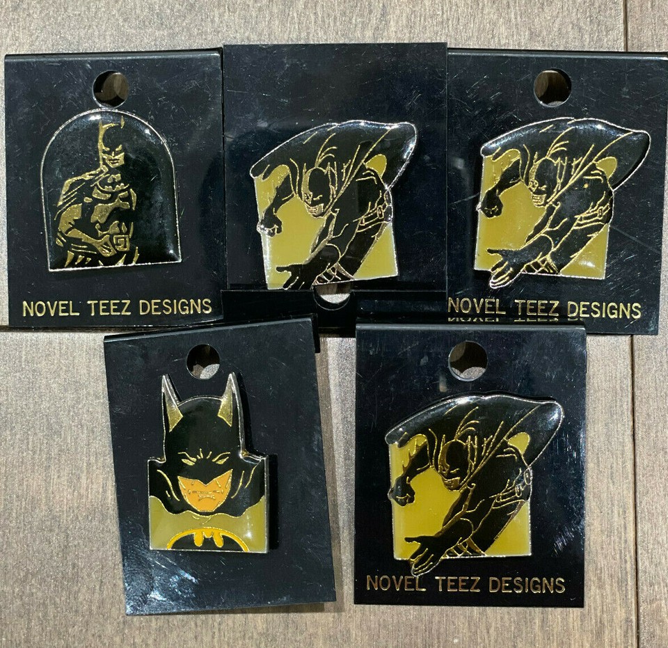 Vintage 1989 Batman & Joker Novel Teez Design Enamel Pin Group Of Nine ...