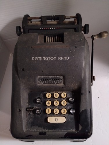 Vintage 1940s Remington Rand Adding Machine Calculating Bookkeeping ...