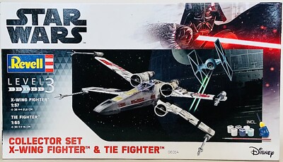 REVELL Star Wars Collector Set - X-Wing Fighter & Tie Fighter | eBay ...