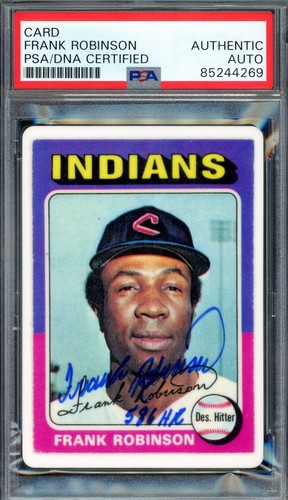 Frank Robinson PSA DNA Signed Rare 1975 Topps Porcelain Autograph | eBay