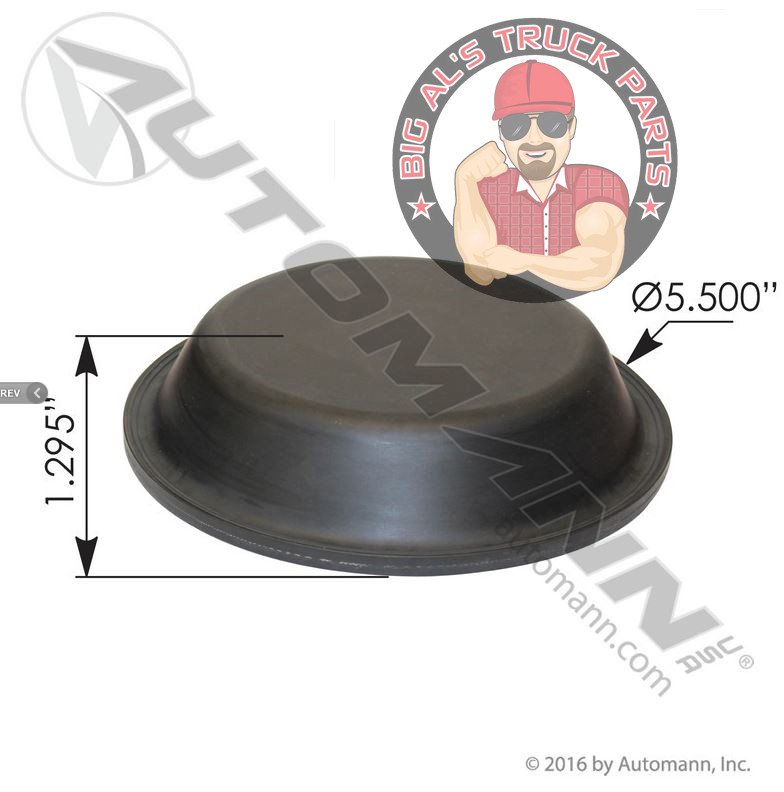 Type 12 Brake Chamber Pancake Diaphragm, 5.5 in O.D. # 179.DT12 | eBay