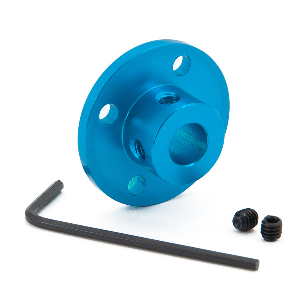1/2/4/5x 8MM Blue Flange Coupling Rigid Guide Shaft Motor Connector ...