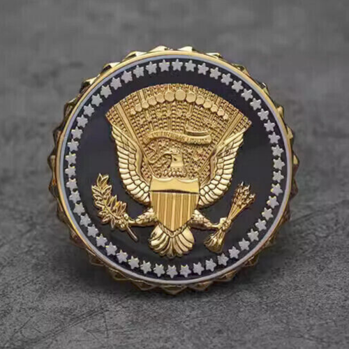 US PRESIDENTIAL SERVICE PRESIDENT IDENTIFICATION POCKET METAL BROOCHES ...