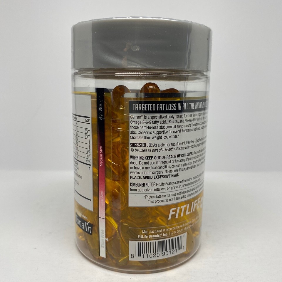 NDS Nutrition Censor Body Toner Tonalin 90 Count Free Shipping Expiry ...