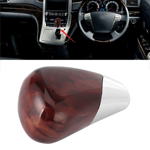 Red Wood Color Gear Shift Knob Shifter Handball For CROWN/ALPHARD/ | eBay