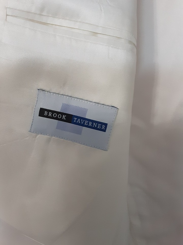 Brook Taverner Mens Tuxedo Size 46s Cream Excellent Condition | eBay