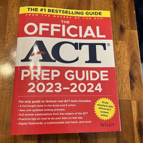 The Official ACT Prep Guide 2023-2024 (Brand New) Wiley | eBay