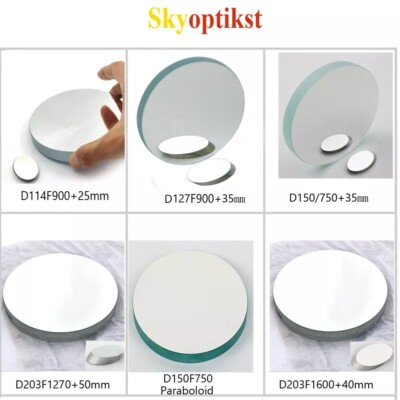 D114 D127 D150 D160 D203mm parabolic/Spherical Reflector Mirror ...