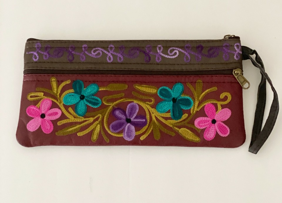 Boho zipper wallet, money bag,Pencil case, cosmetic pouch,Travel ...
