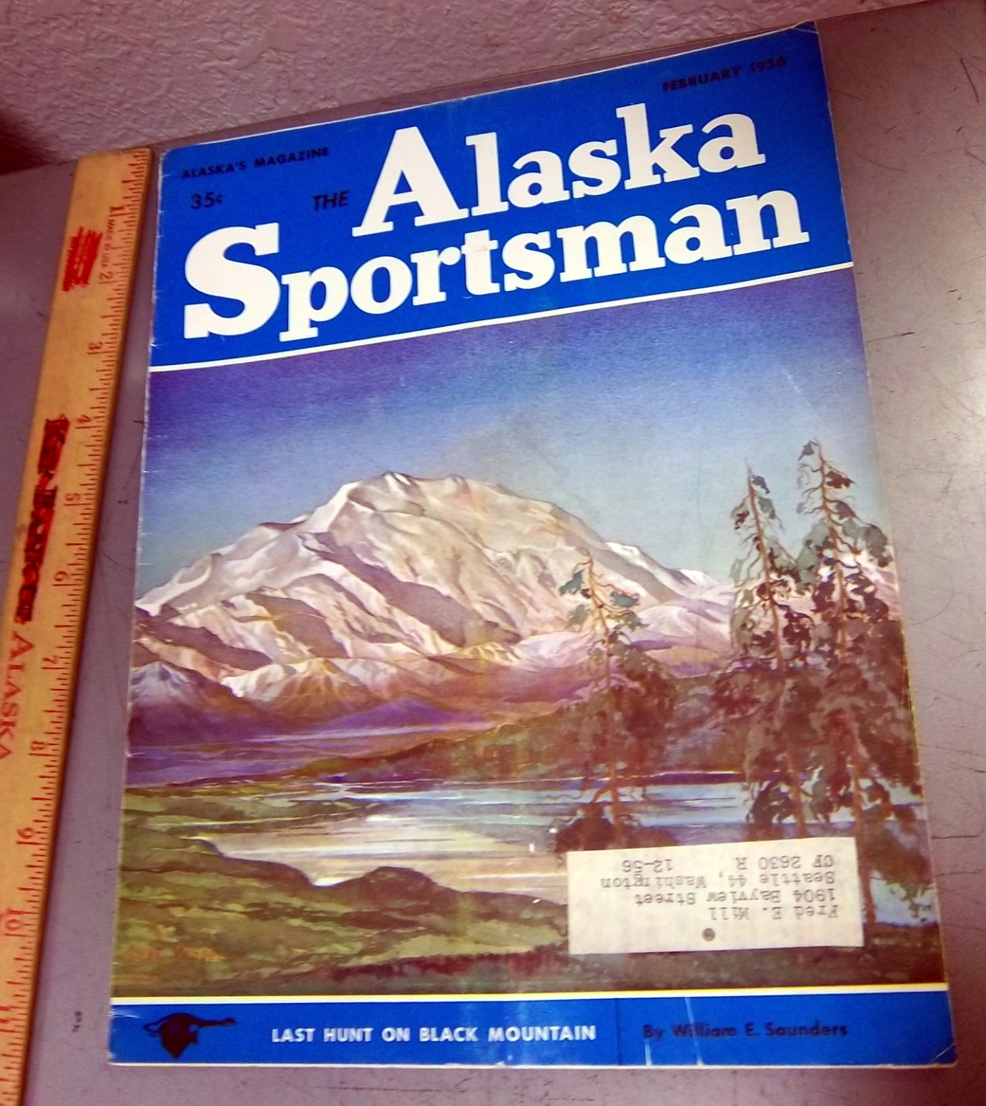 vintage February 1956 Alaska Sportsman magazine, great cover art ...
