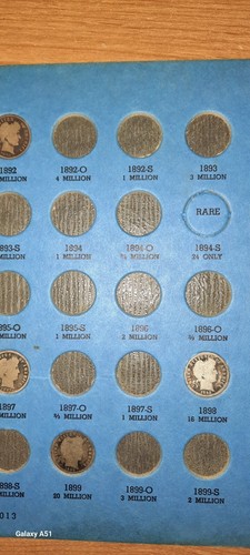 BARBER DIME STARTER SET (29) DIMES ( BONUS DIME 1905 -O MICRO -O ) | eBay