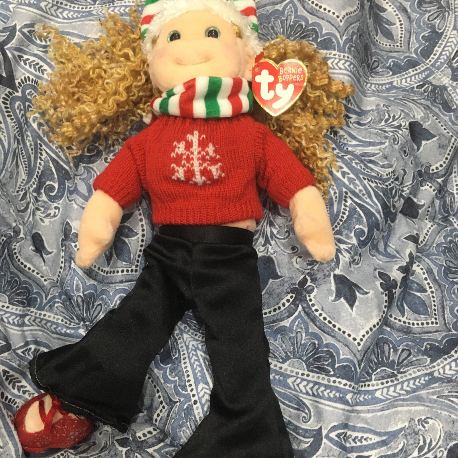Ty Beanie Boppers Festive Frannie 14" Plush NWT | eBay