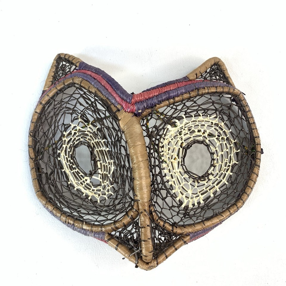 Lot. Of 4 Hand Woven Owl Masks Wounaan & Emberá Panama Indigenous ...