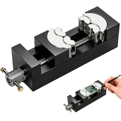 Smart Mini Fractal Vise, Heavy Duty Drill Press Vise Bench Vise Clamps ...