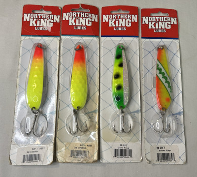 4 Vintage Northern King 28 NK28 Fishing Lure Spoons New Old Stock | eBay