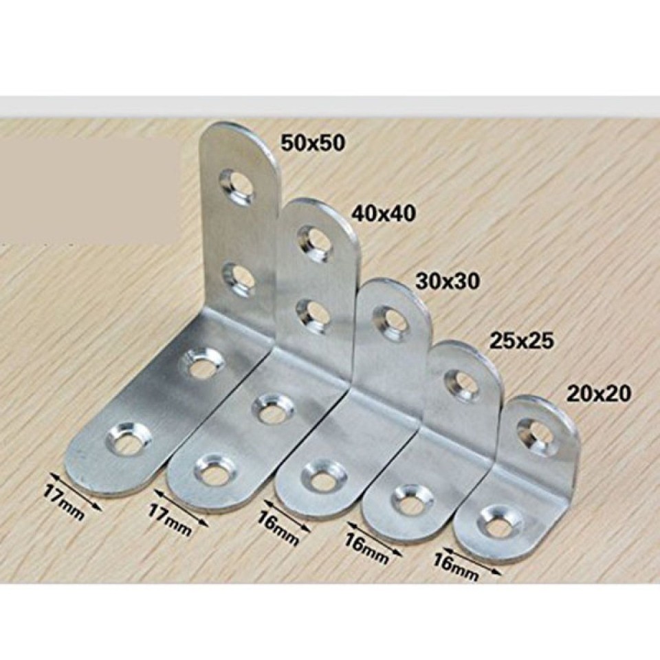 10Pcs 30mm * 30mm * 16mm Stainless Steel 90 Degree Angle Bracket | eBay