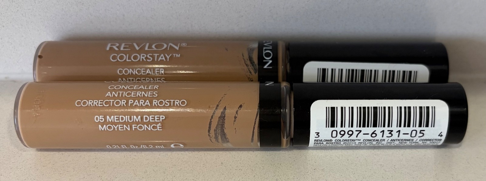 2 x REVLON Colorstay Full Coverage Concealer 05 Medium Deep - Un-sealed ...