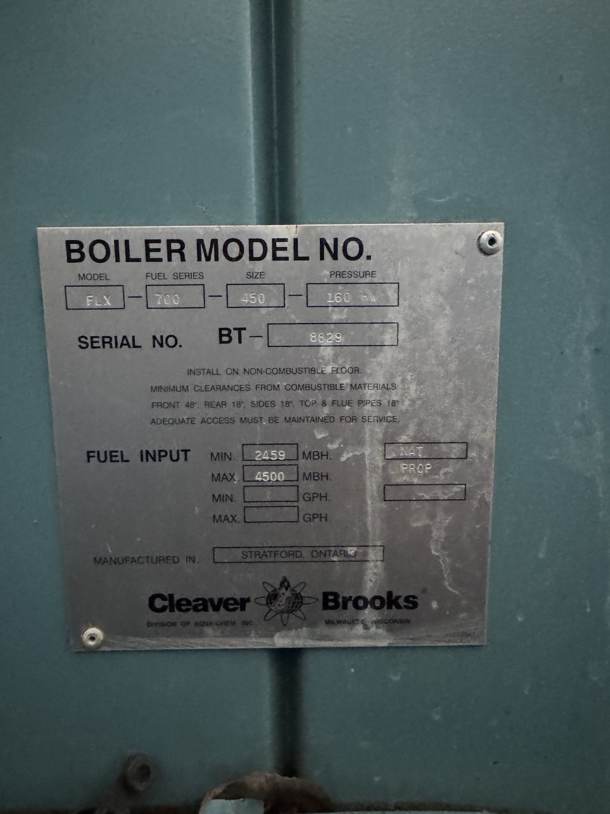 Cleaver Brooks FLX 700 Hot Water Boilers (3 Units) | eBay