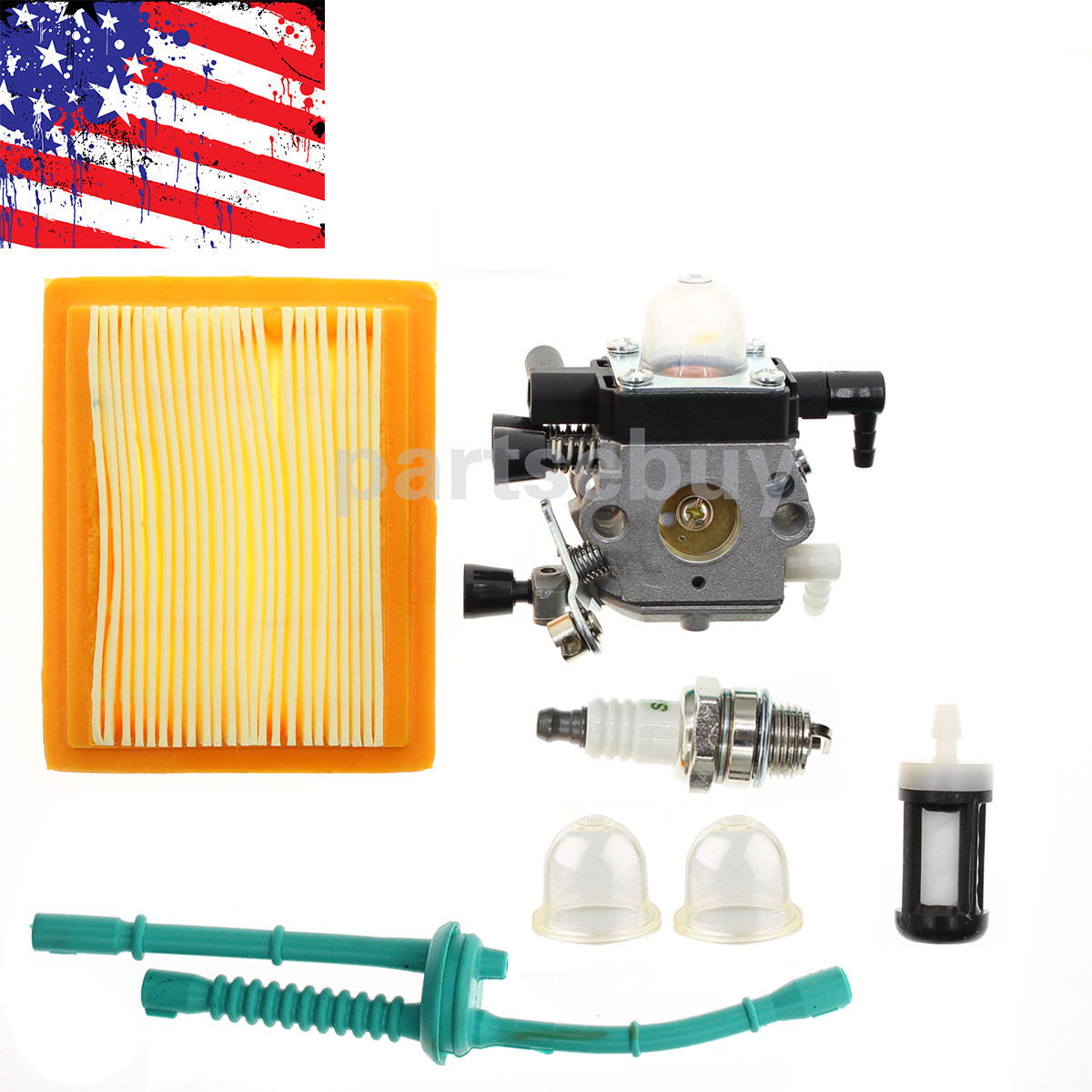 New Carburetor set kit For Stihl MM55 MM55C Tiller Multi Zama C1Q-S202 ...