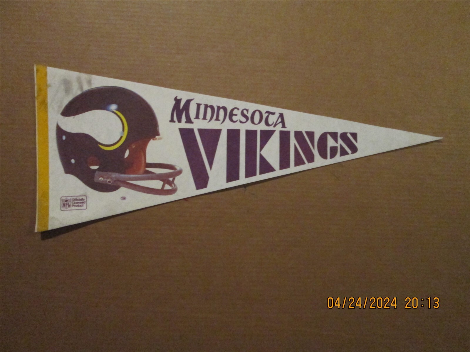NFL Minnesota Vikings Vintage Circa 1980's 3D Style #2 Team Logo ...