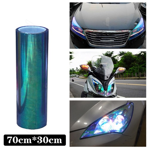 30cm*70cm Chameleon Blue Colorful Headlight Taillamp Tint Lens Vinyl ...