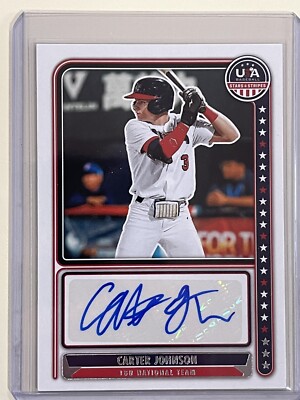 Carter Johnson 2024 Panini USA Baseball Stars & Stripes #NTS-CJ Marlins ...