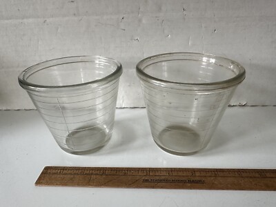 2 Vintage Hazel Atlas Clear Glass 16 Ounce 2 Cup Measuring Cups No ...