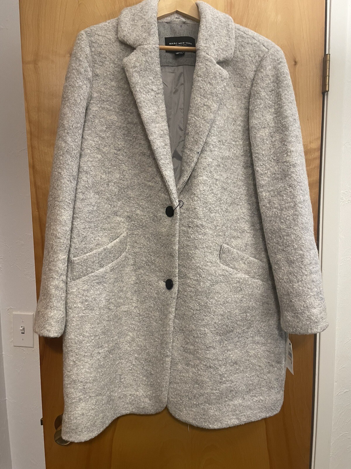 Andrew Marc Paige Wool Boucle Notch Coat Size 14W NWT | eBay
