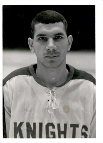 PF12 Original Photo TREVOR FAHEY 1966-67 OMAHA KNIGHTS CPHL HOCKEY LEFT ...