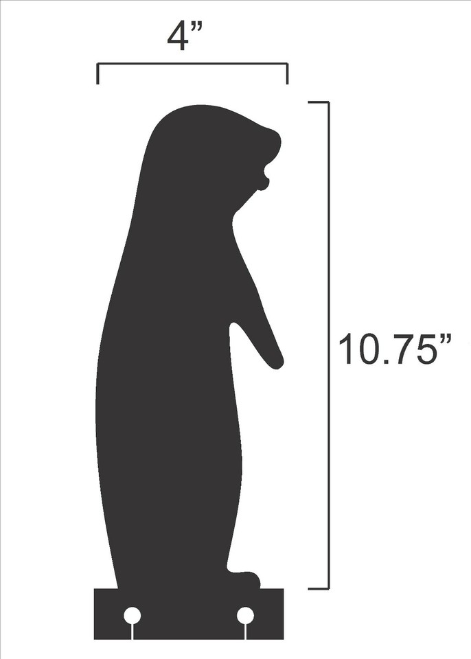 3/8" AR500 Prairie Dog Rocking Ground Stand - Hardened Steel Shooting ...