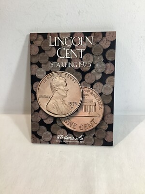 HE Harris Lincoln Cent #3 1975 - 2013 Coin Folder, Penny Album Book ...